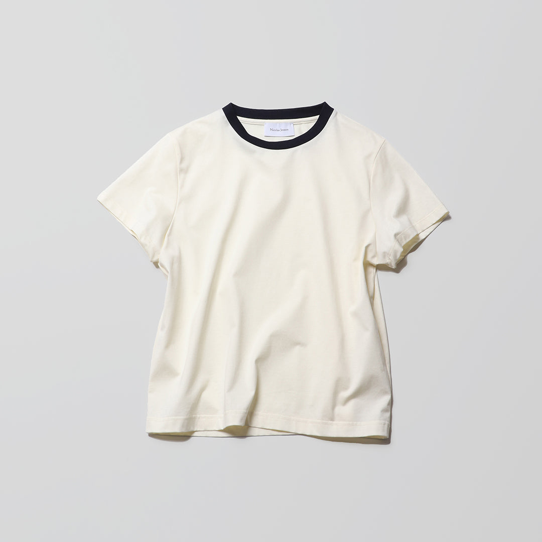 two tone crew neck t-shirt / short | Nicolas Jenson