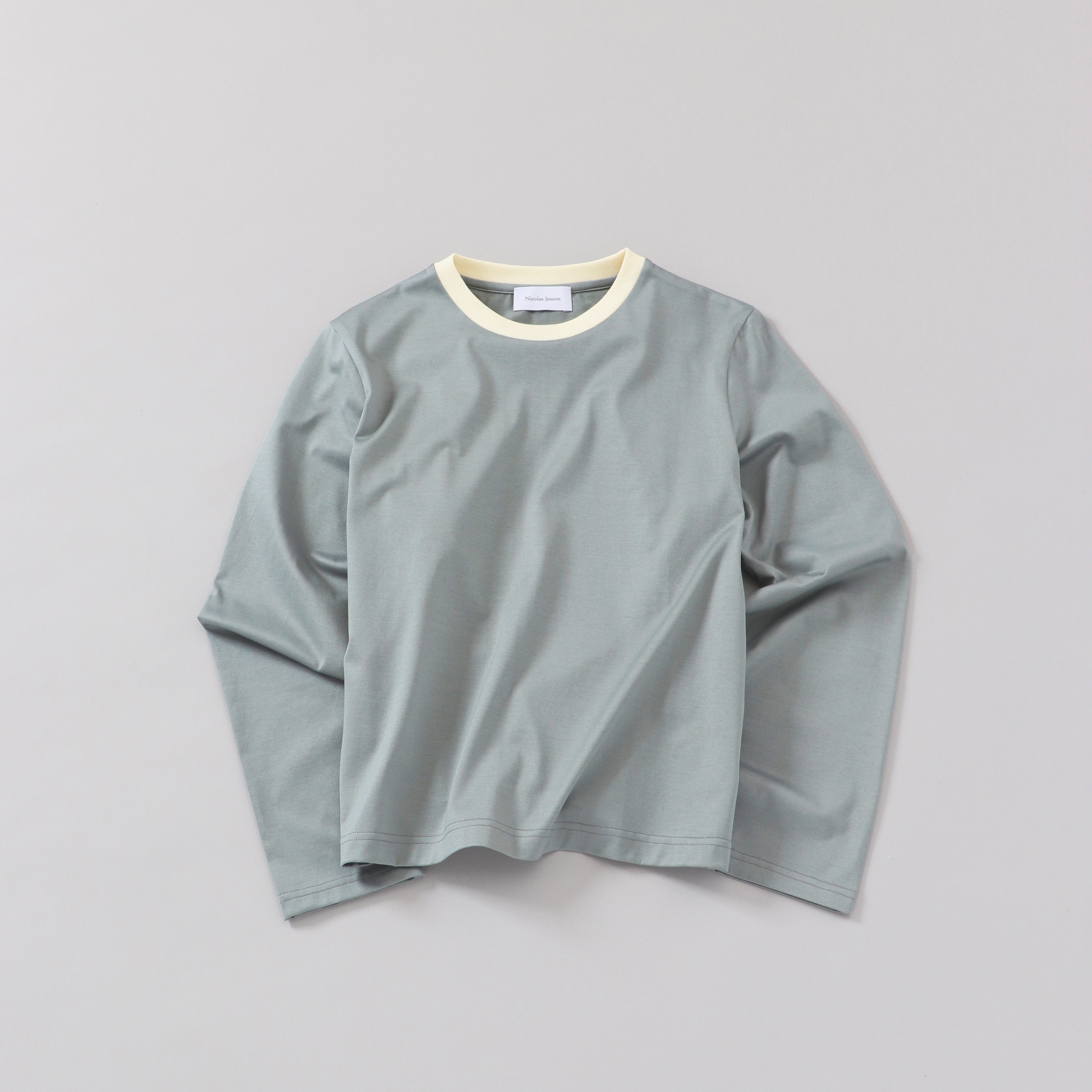 two tone crew neck long sleeve / regular | Nicolas Jenson