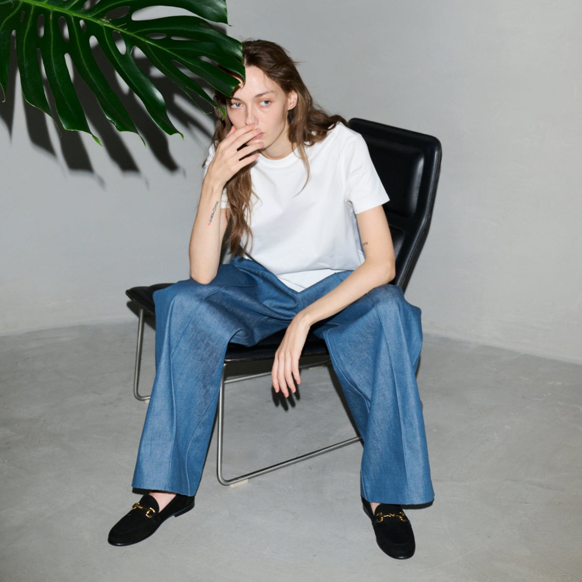 [tuning] denim wide slacks | Nicolas Jenson